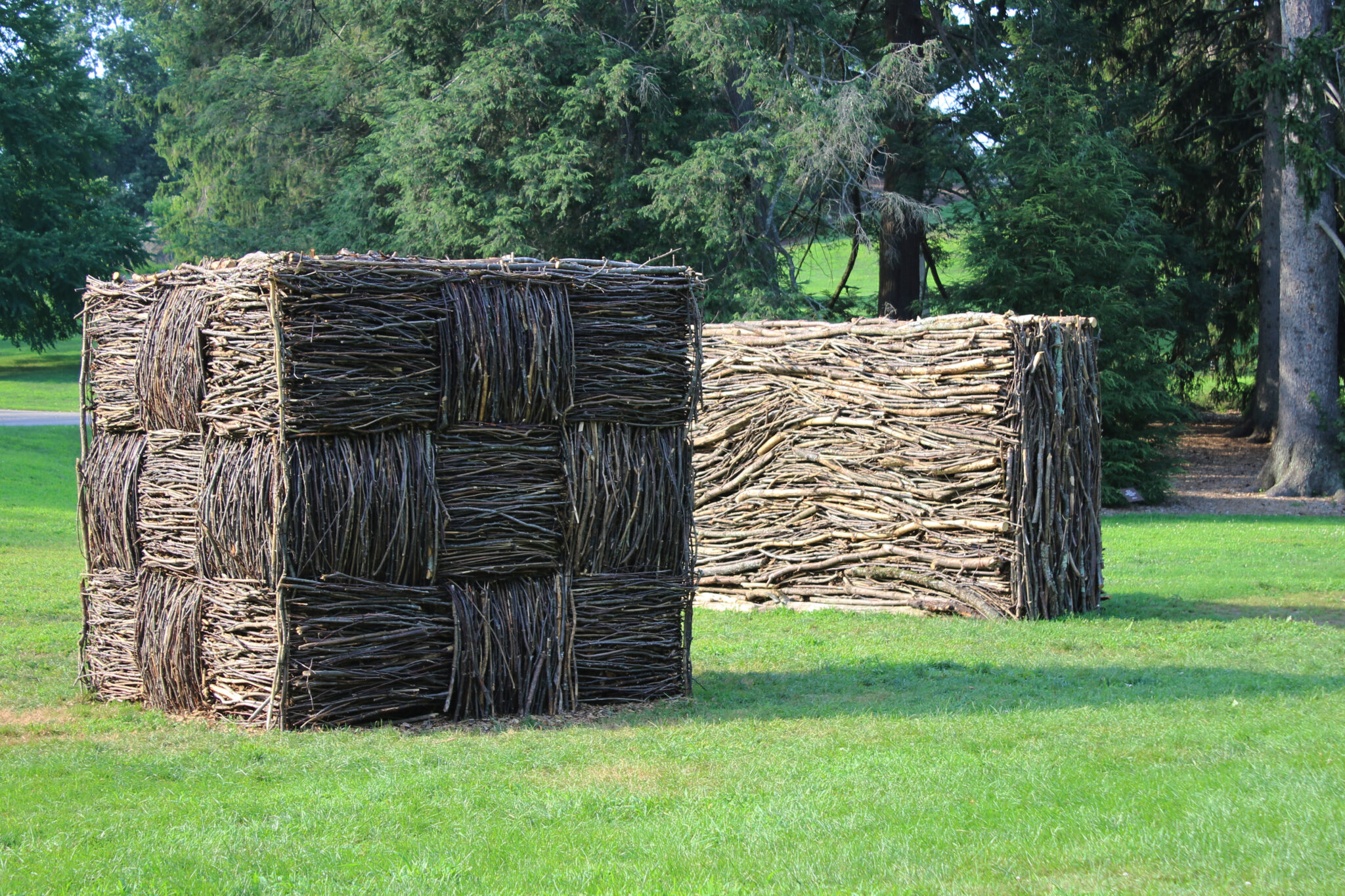 Maren Hassinger, Monument 3 (Standing Rectangle) and Monument 6 (Square ...