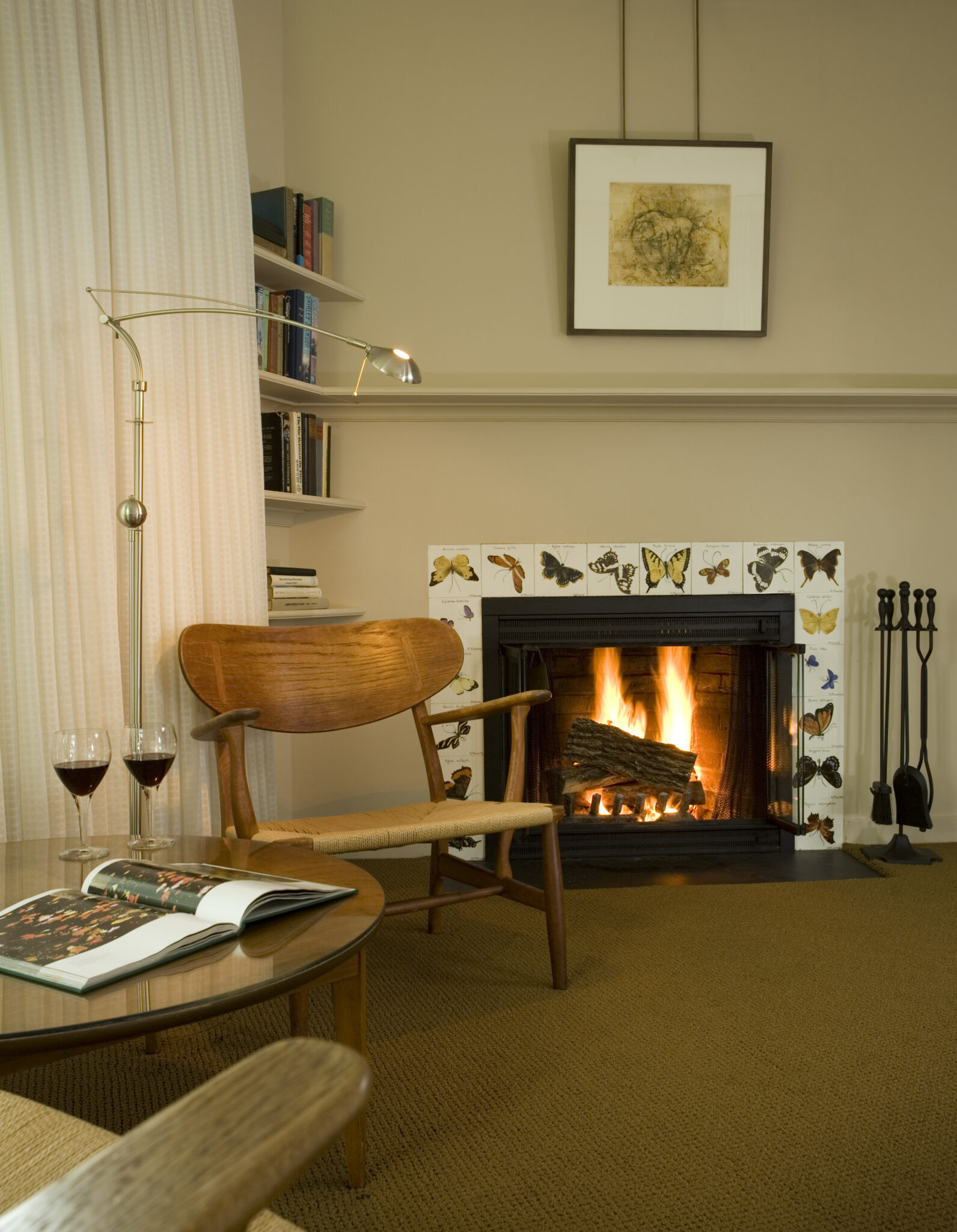 The Art of Carol Janeway - Field Farm Fireplace Tiles - The Trustees of ...