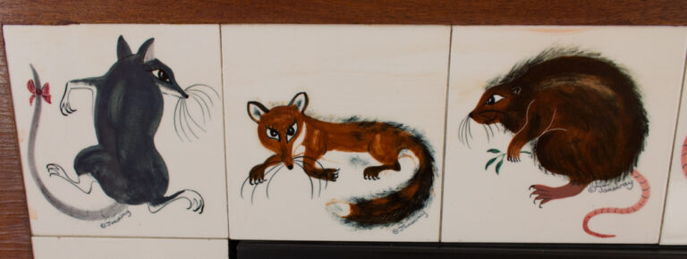 The Art of Carol Janeway - Field Farm Fireplace Tiles - The Trustees of ...